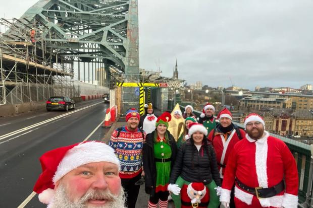 Festive fundraisers take to North East streets for Christmas fancy ...