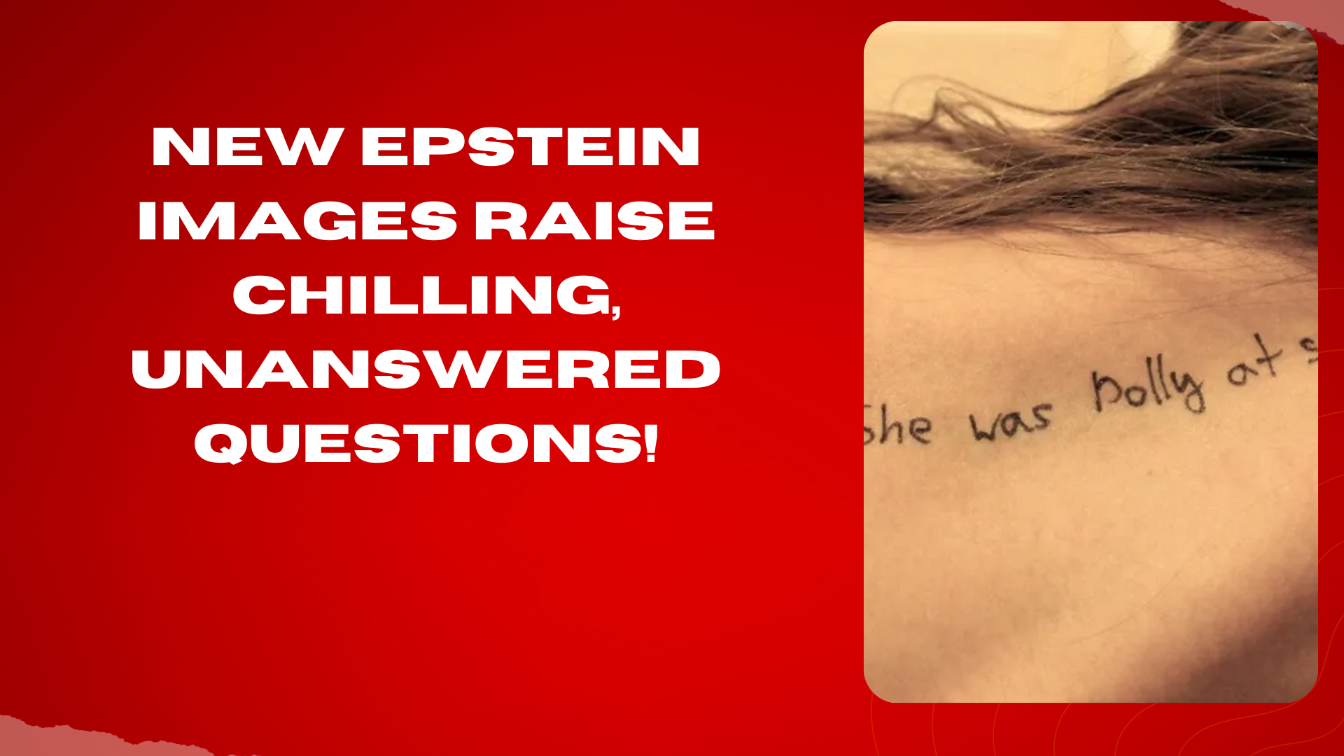 New Epstein images raise chilling, unanswered questions!