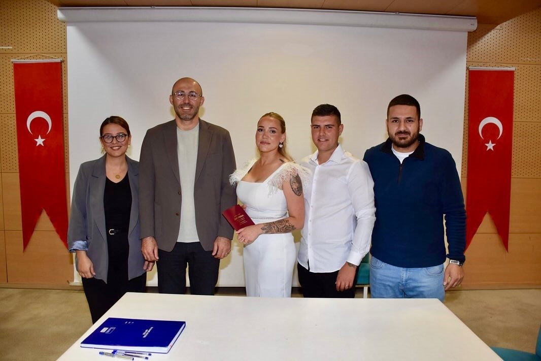 Germencik’te bir yılda 310 çift mutluluğa 'evet' dedi