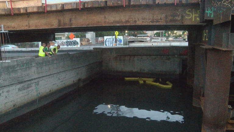 Crews stop sewer spill below Nimitz Highway, repairs underway