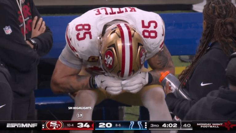 George Kittle exits early with ankle injury in latest 49ers’ worry