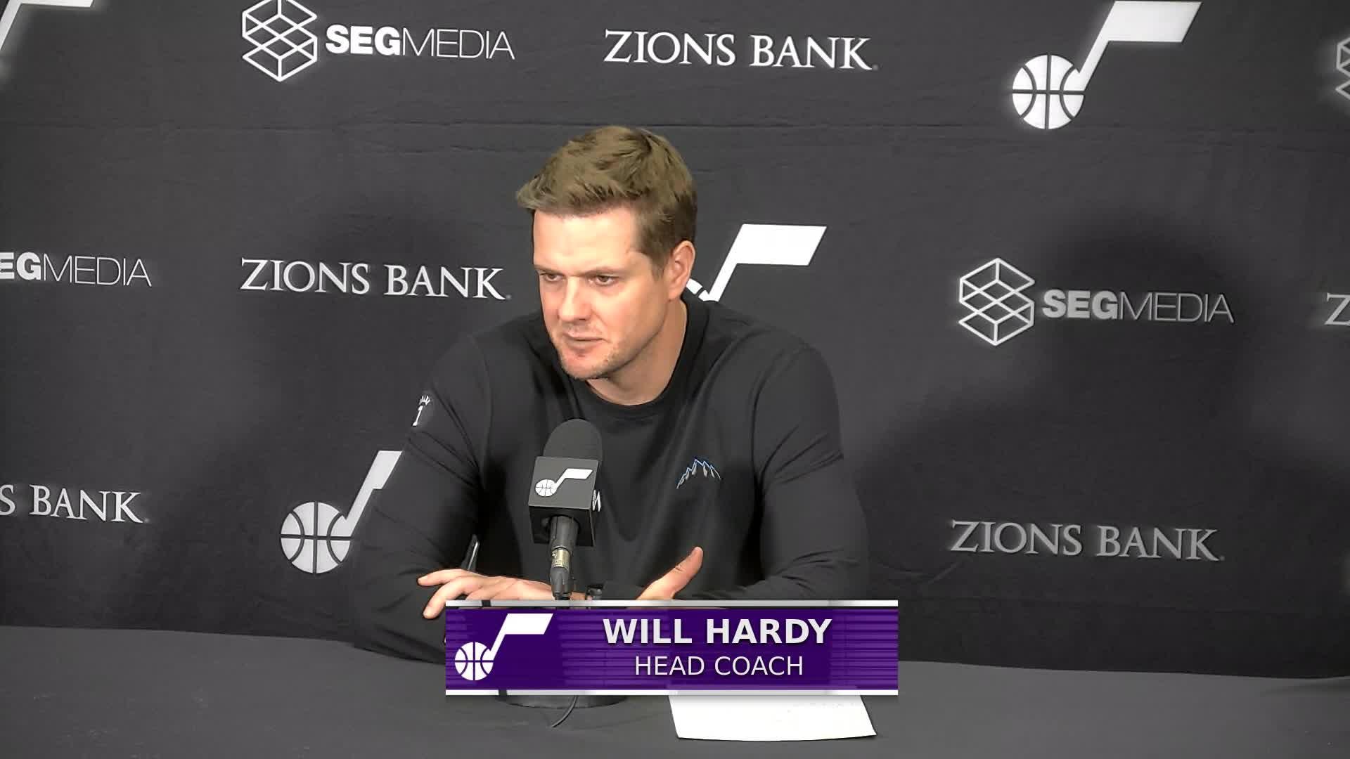 DEN 135, UTA 112: Jazz coach Will Hardy Postgame Media Availability