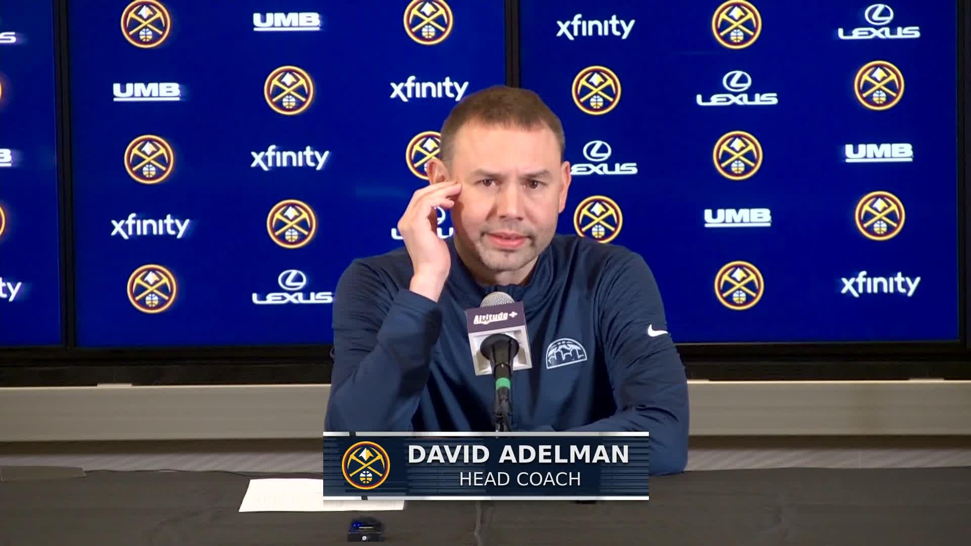DEN 135, UTA 112: Nuggets coach David Adelman postgame media availability