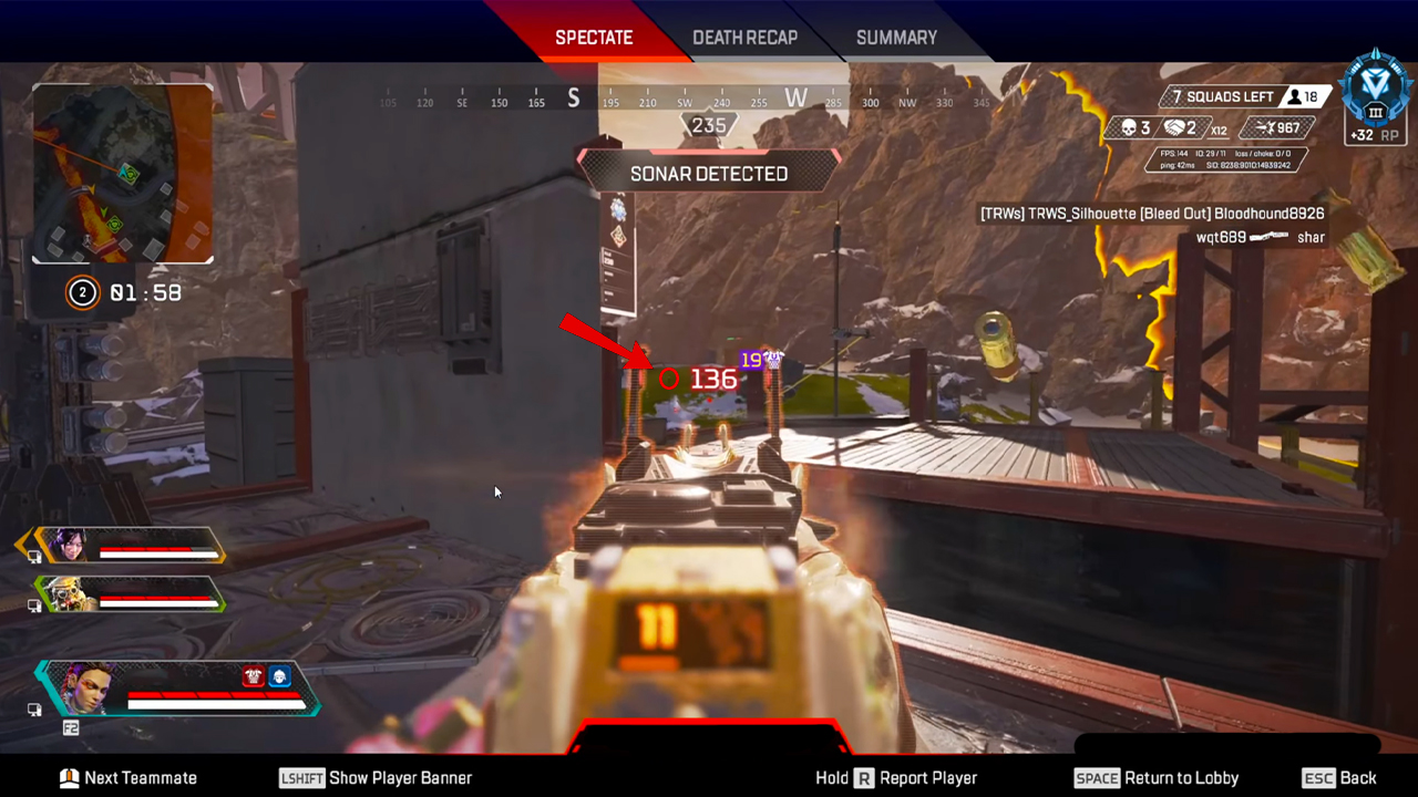 Proof of hackers taking over Apex Legends ranked lobbies