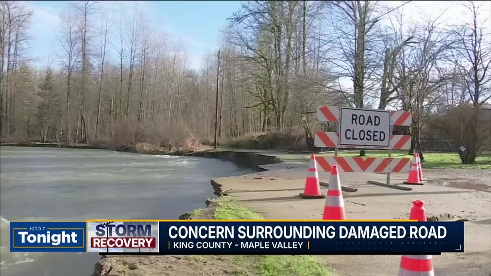 Rushing river threatens Maple Valley family farm