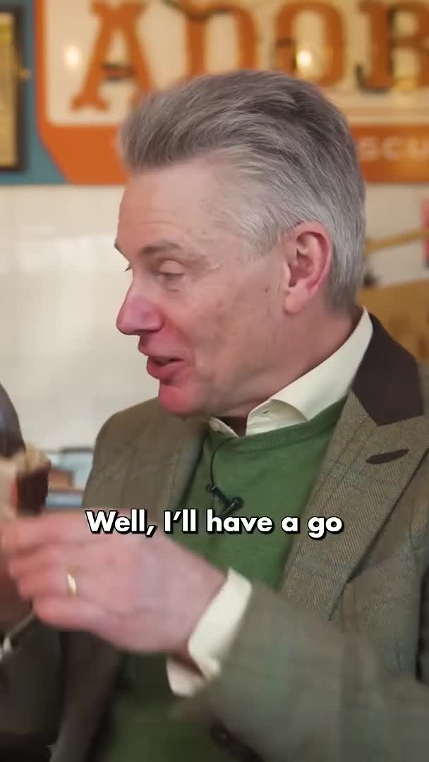 British grandad learns the real way to eat ribs!