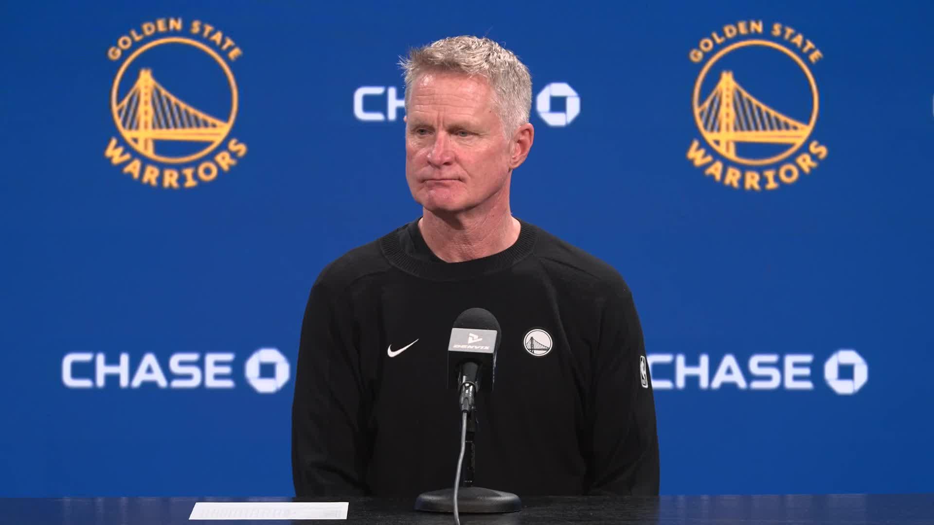 GSW 120, ORL 97: Warriors coach Steve Kerr postgame media availability
