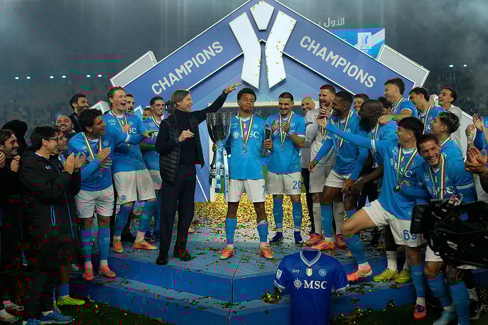 Napoli 2-0 Bologna, Supercoppa Italiana: David Neres' brace sees ...