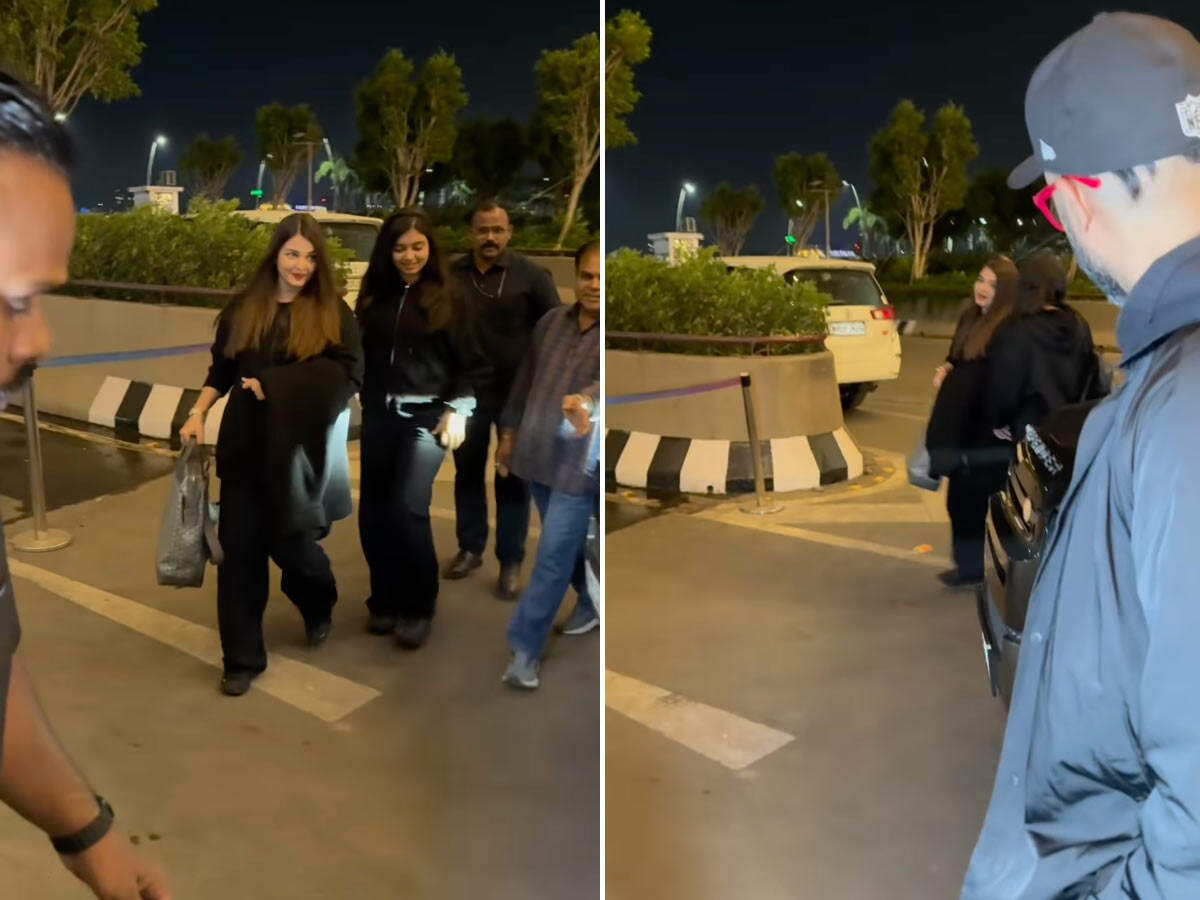 Video: Aishwarya Rai Bachchan and Abhishek Bachchan step out with ...
