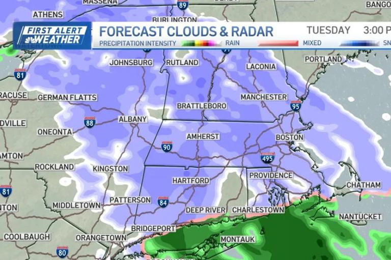 Massachusetts weather: Map shows winter storm set to blanket Boston in ...