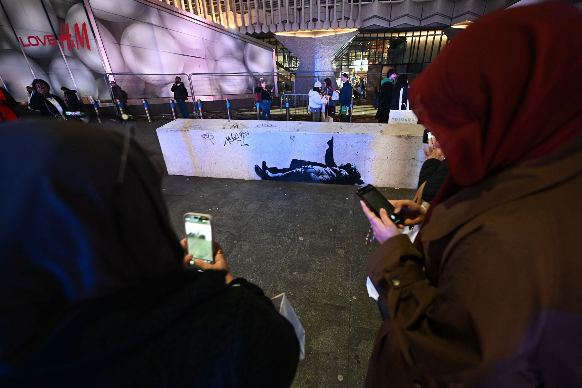 Photos of Banksy’s two new London artworks as they appear in central