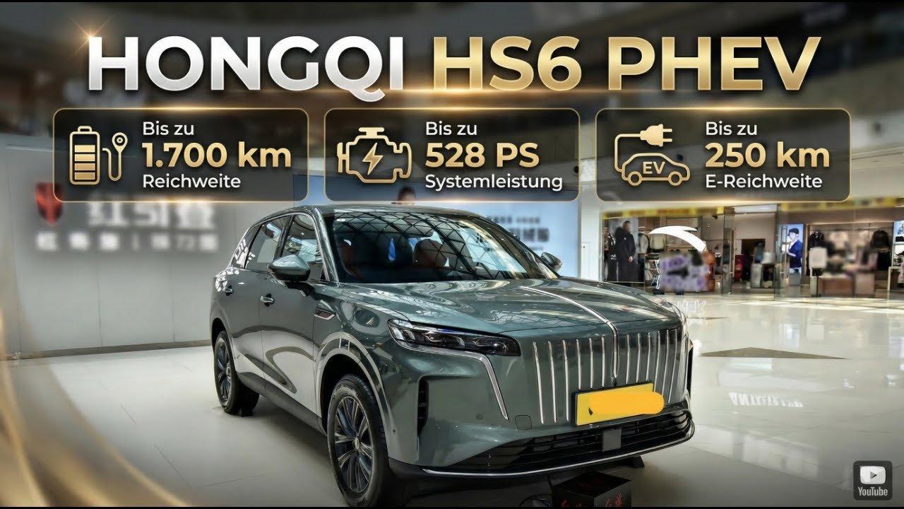 2026 Hongqi HS6 PHEV startet ab 21.000 € – bis 528 PS möglich