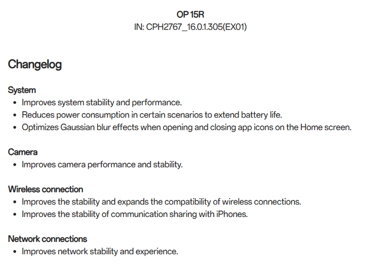 OnePlus 15R gets first OxygenOS 16 update with battery and camera ...