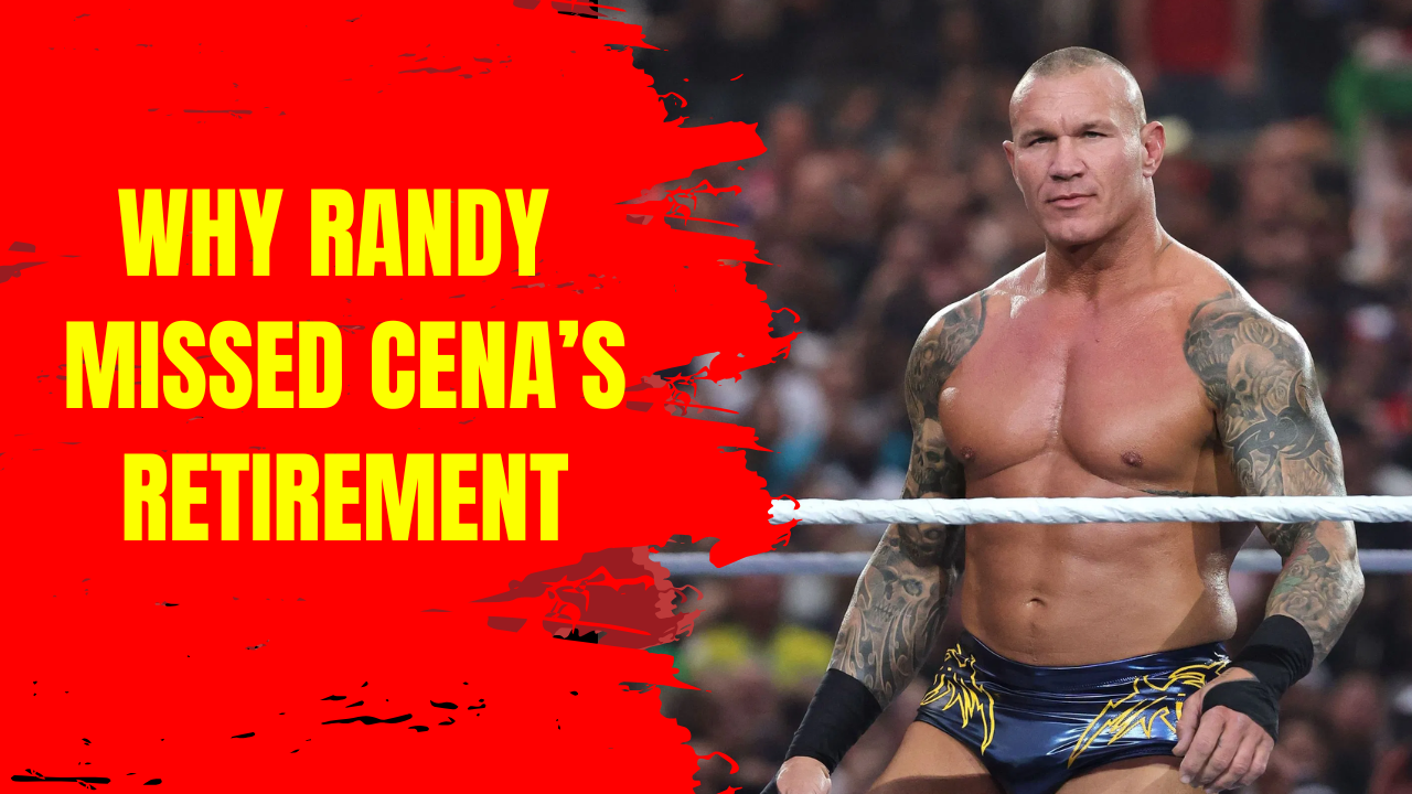 Why did Randy Orton miss John Cena's farewell