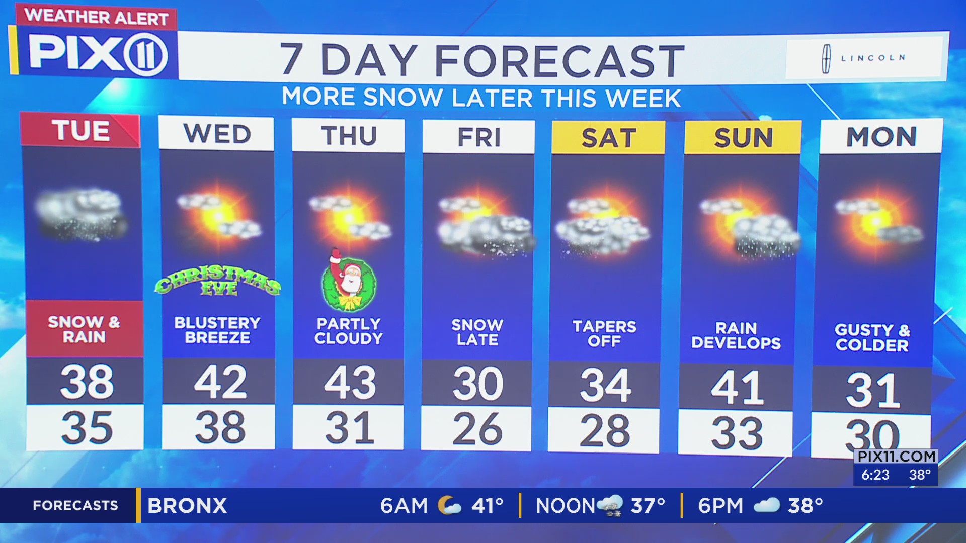 Snow to make for treacherous travel in New York and New Jersey