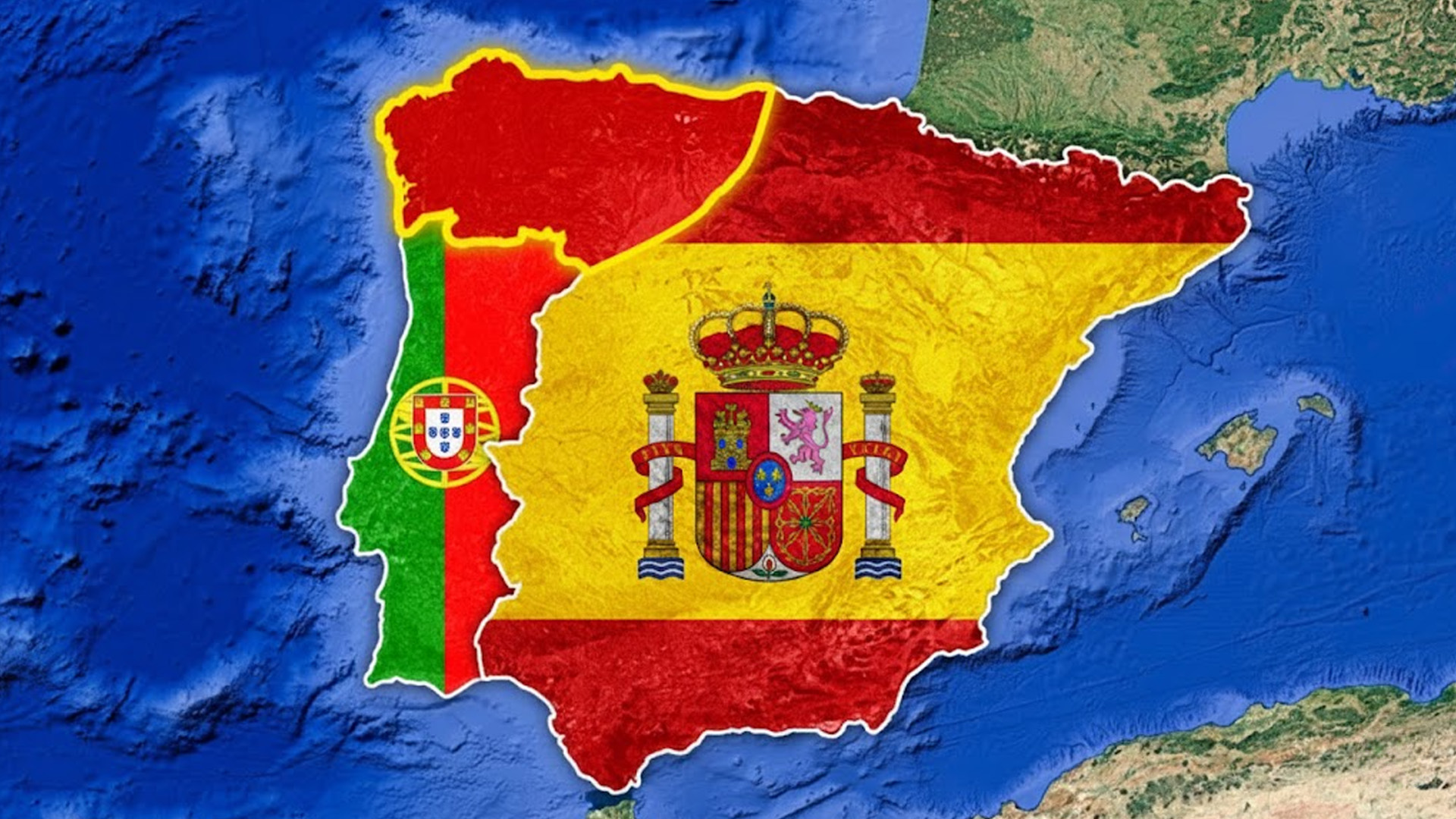 Why does Spain own the northwest Iberian Peninsula?