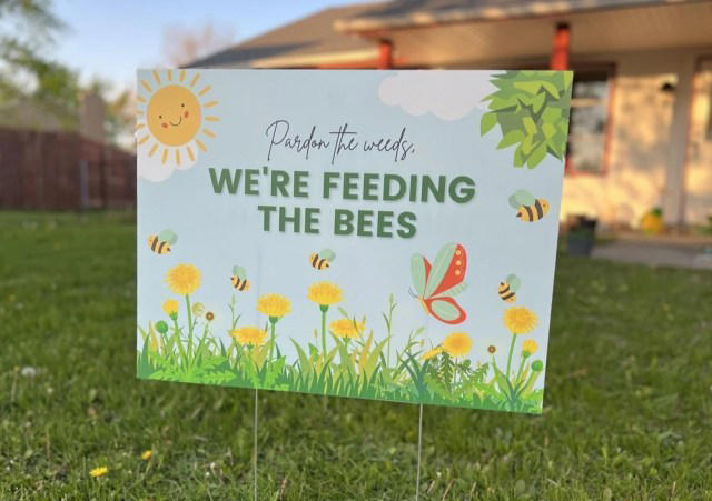 Homeowner photographs clever lawn sign to push back against neighbors ...