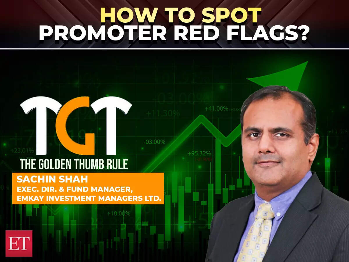 The golden thumb rule | Sachin Shah on spotting promoter risks and ...