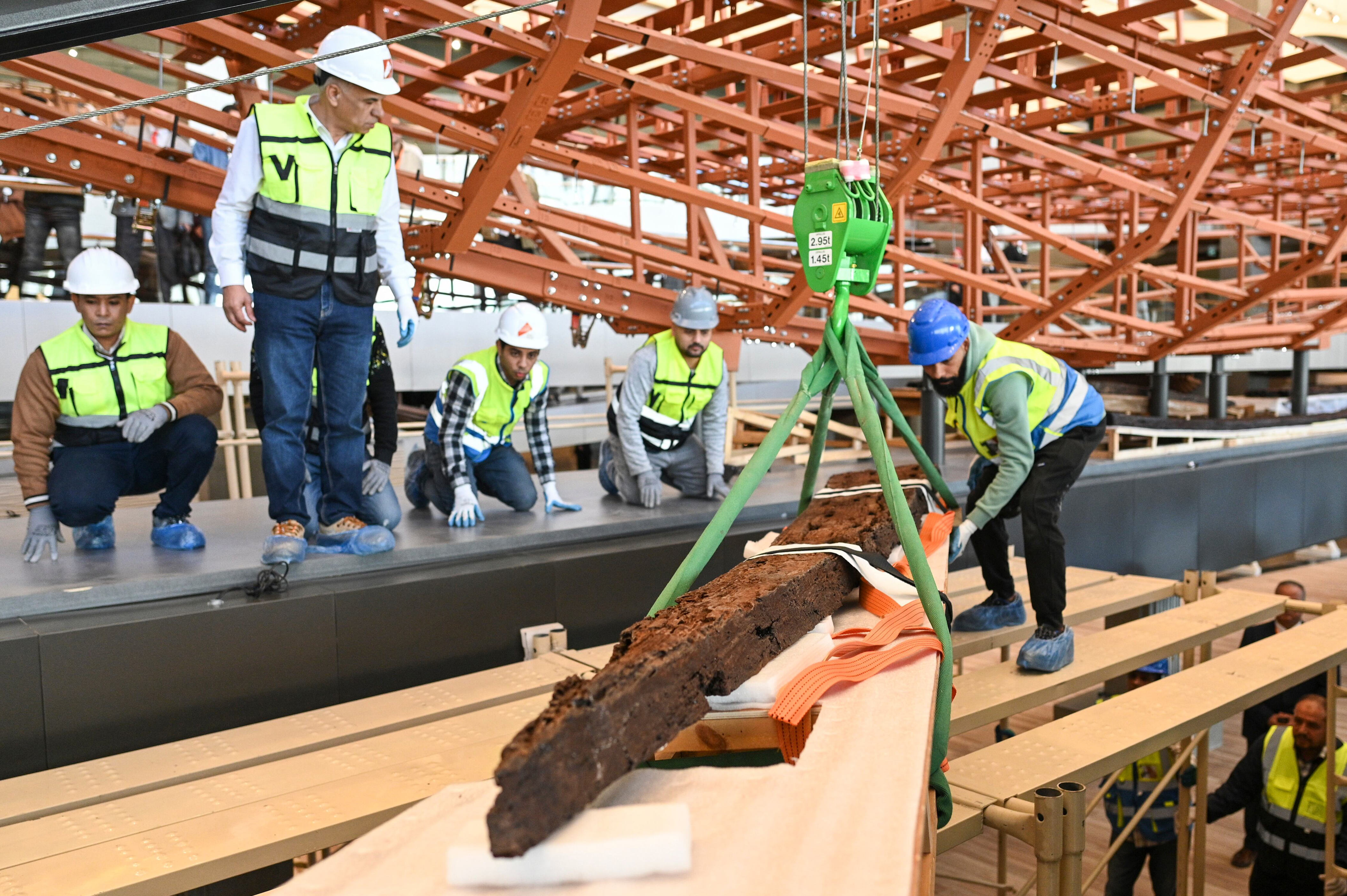 Restoration of second King Khufu boat under way at Grand Egyptian Museum
