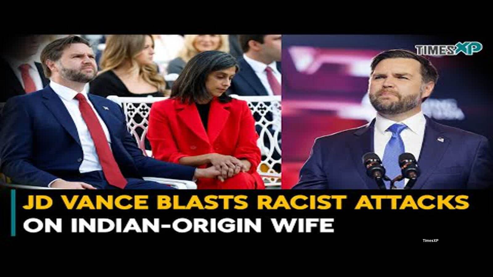 JD Vance blasts racist attacks on Indian-origin wife Usha Vance ...