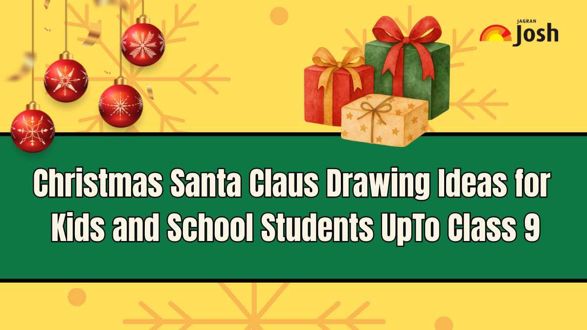 15+ Christmas Santa Claus Drawing with Colour Ideas for Kids and School ...