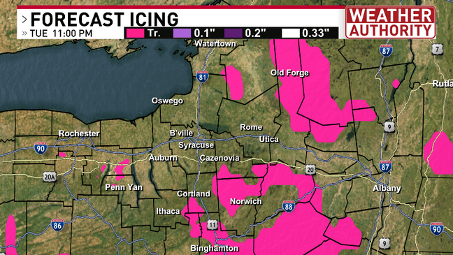 Minor wet snow for Syracuse, but bigger snow and ice problems for some