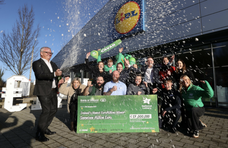 Cavan family syndicate collect 'surreal' €17 million EuroMillions jackpot