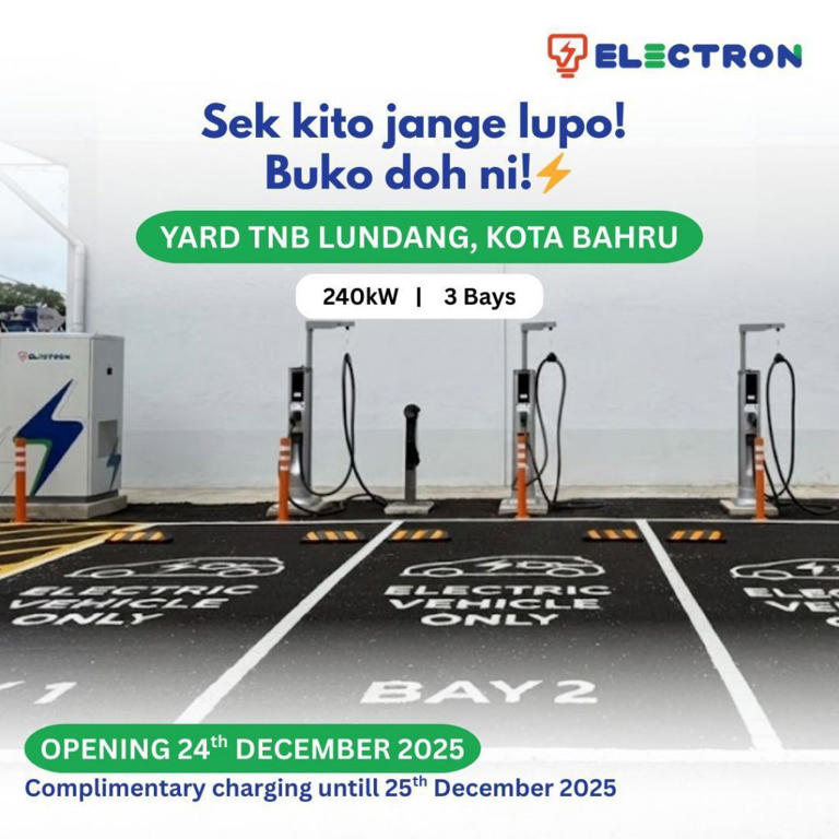 TNB Electron deploys 240kW DC charger at Yard TNB Lundang Kota Bharu
