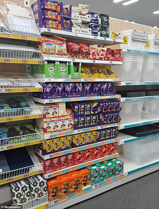 Happy Easter! Astonished shoppers find Poundland selling chocolate eggs ...