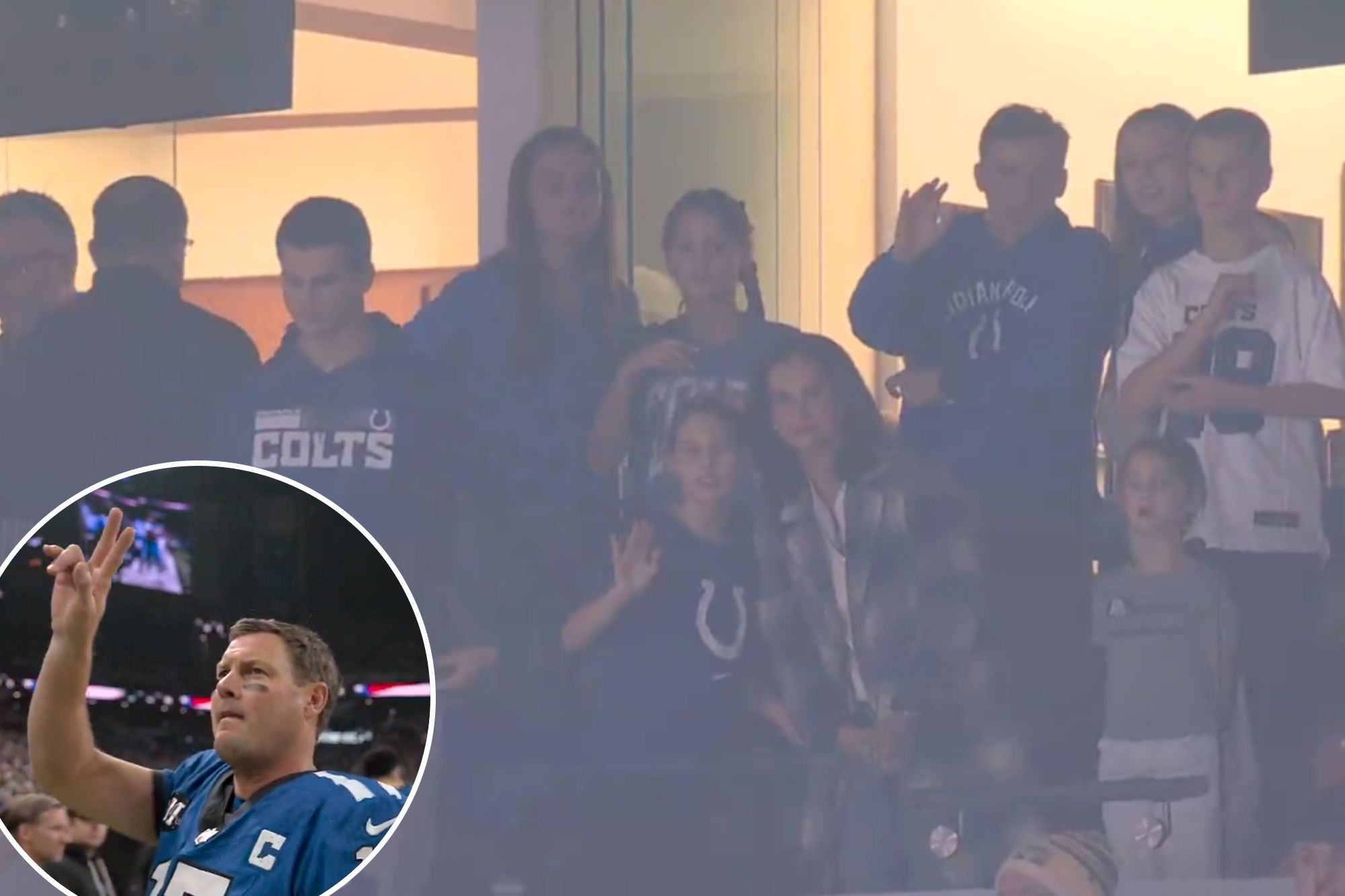 Philip Rivers’ massive family supports him in first Colts home game ...