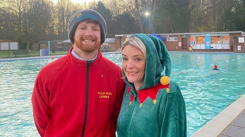 Sponsored outdoor swim for Lewes community hub