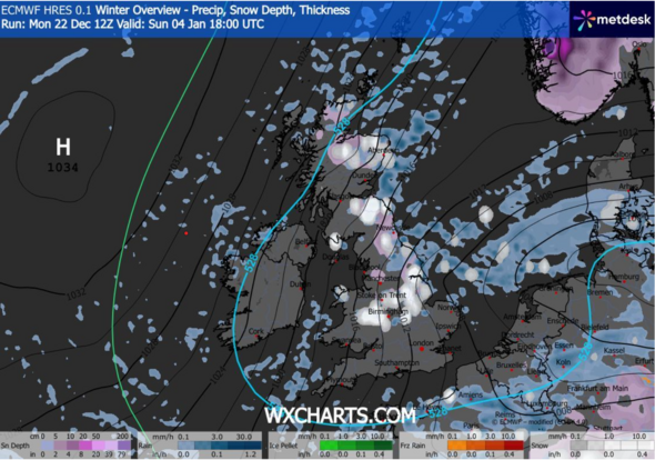 Snow maps forecast 537-mile wall of blizzards hammering UK as polar ...
