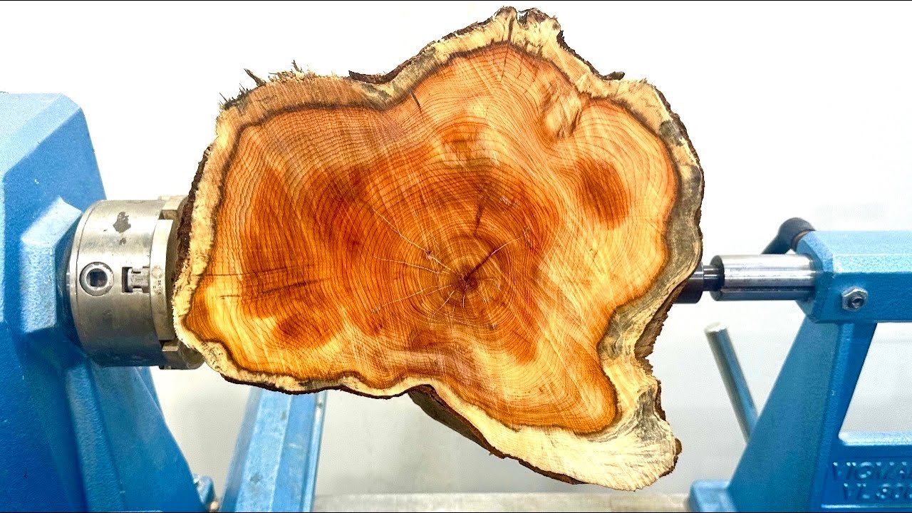 This wood looks like raw meat but wait until you see the finish