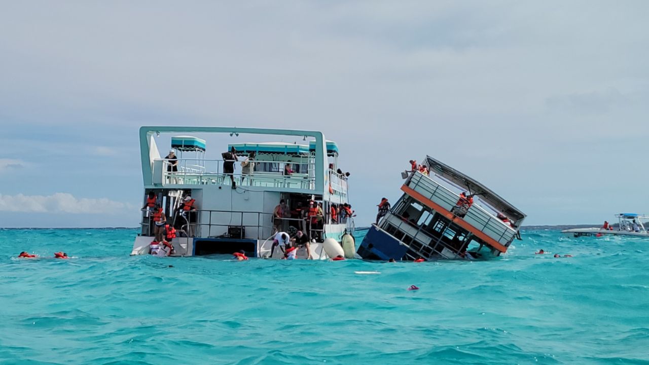 Passengers start panicking when the Blue Lagoon Transfer Ferry starts ...