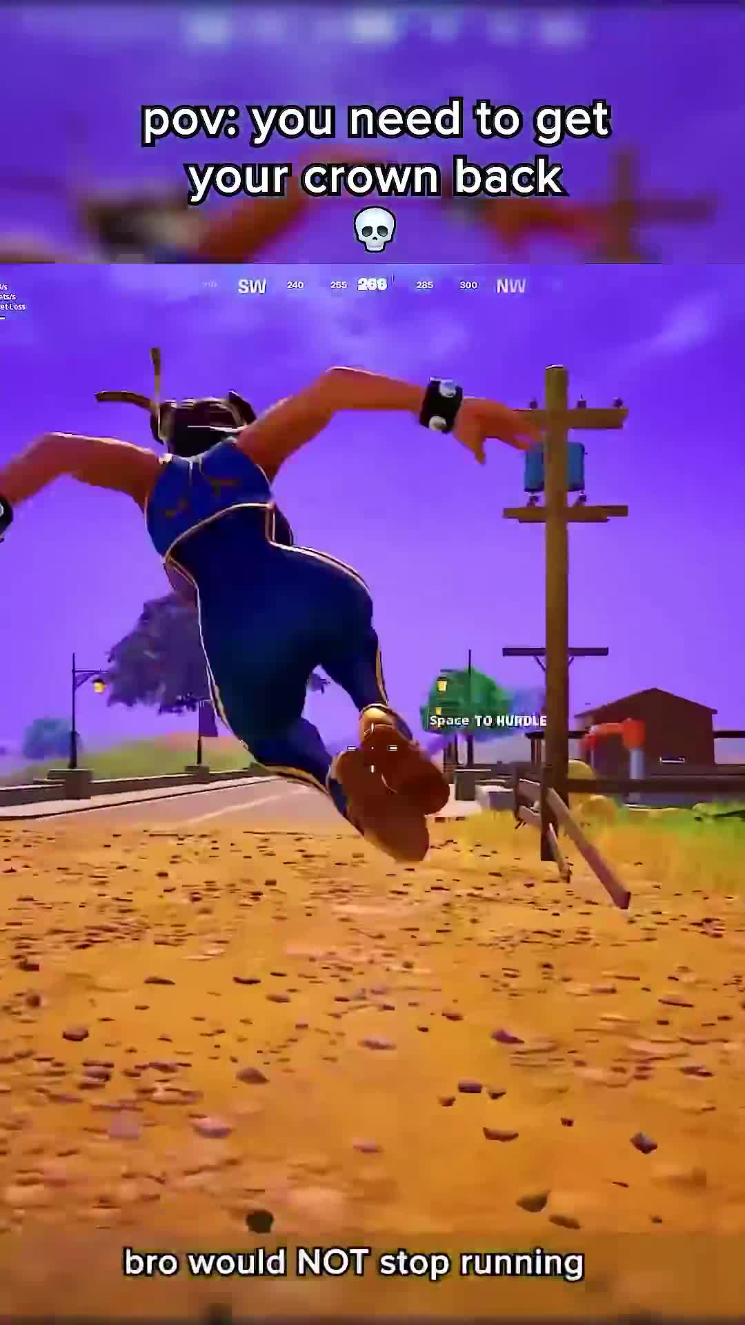 Bro would not stop running 😭