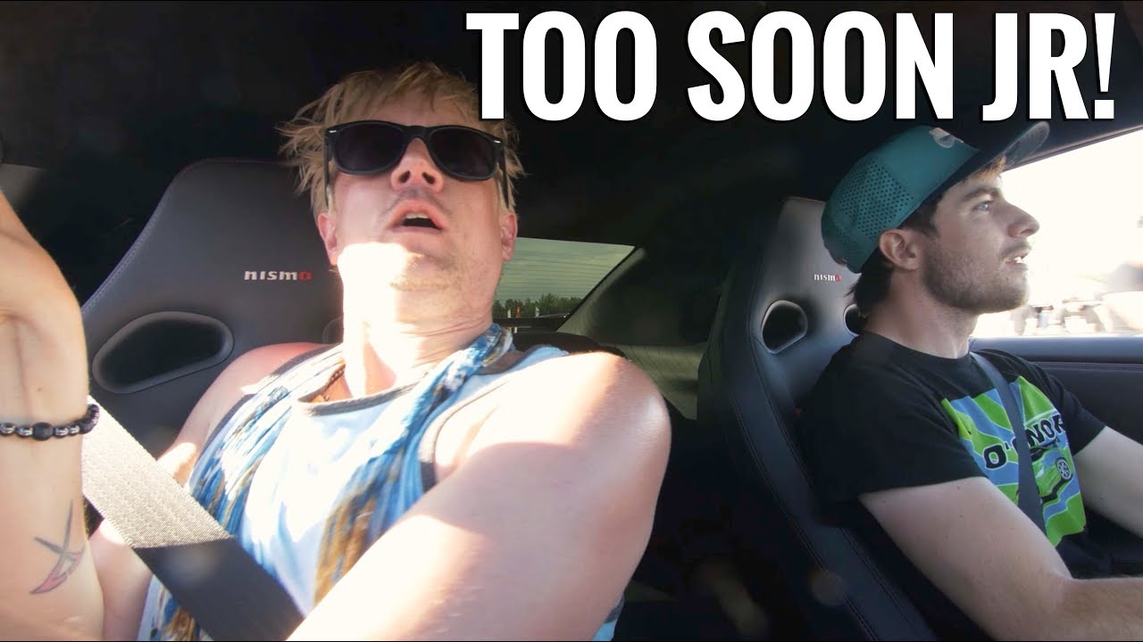 Giving Jesse his first Nissan GT-R ride - Too soon junior