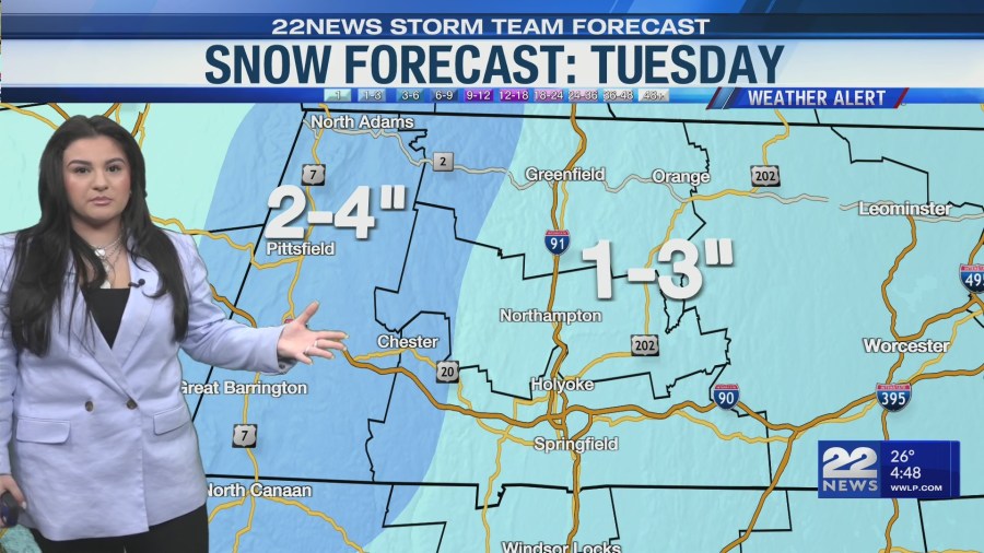 Weather alert: Snow arrives during Tuesday morning commute in western ...