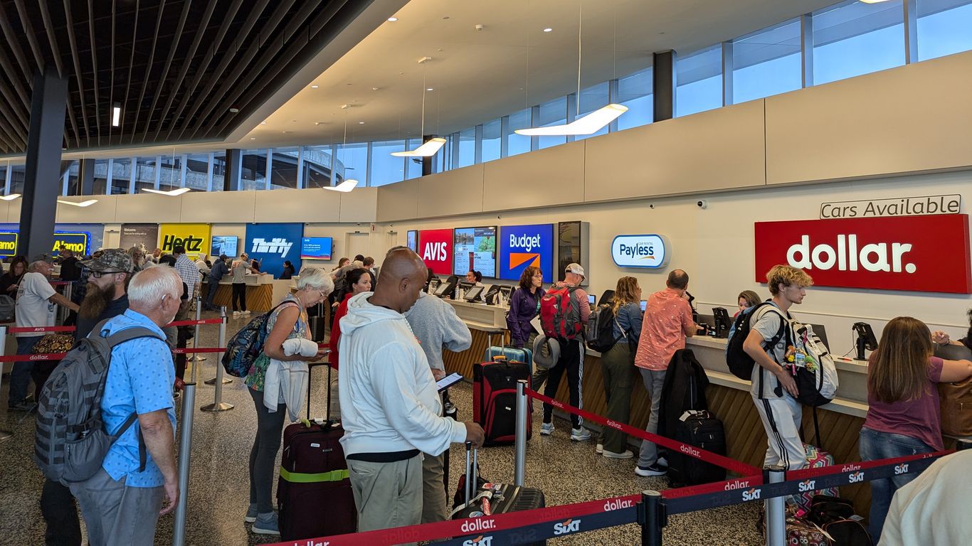 Most and least expensive US airports to rent a car