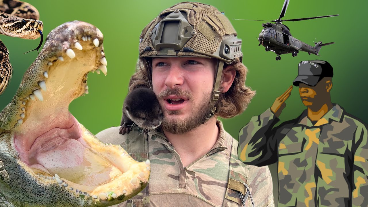 Training with rangers at the reptile house!