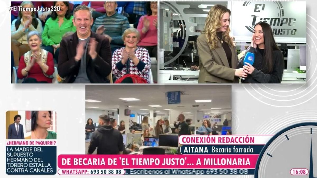 De becaria de Telecinco, a millonaria con 3 décimos de El Gordo ...