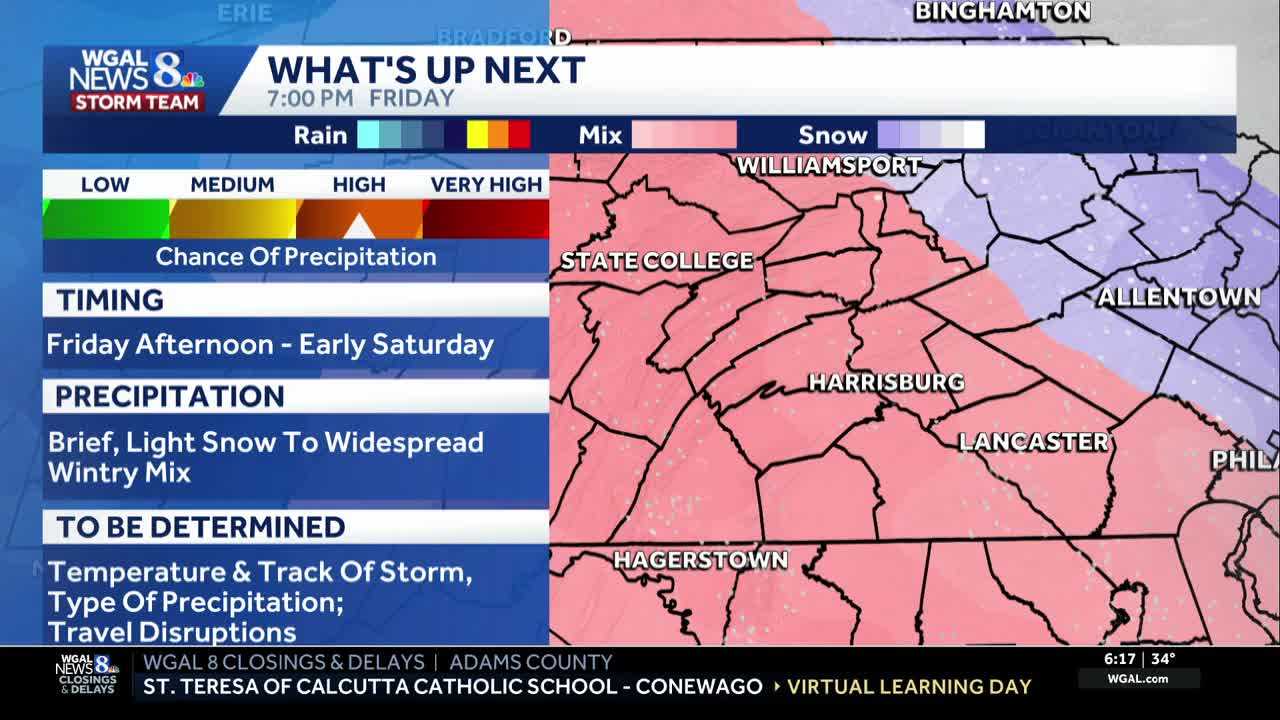 Up next | Widespread wintry mix could bring snow, sleet, freezing rain