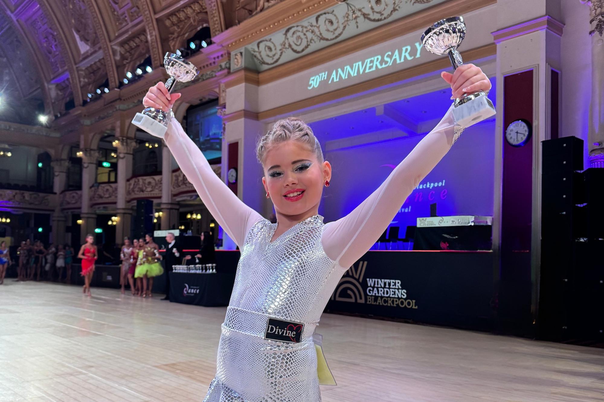 Daughter of former Strictly star and rugby player, aged just 9, reaches ...