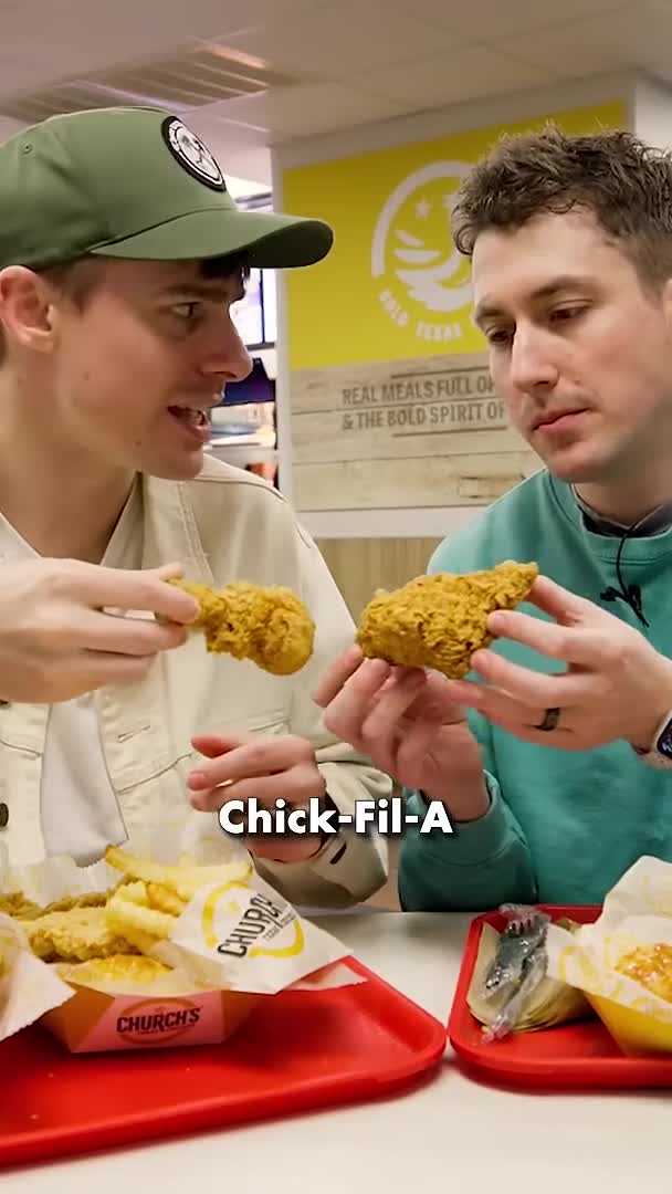 Two Brits try Church's Chicken for the first time!