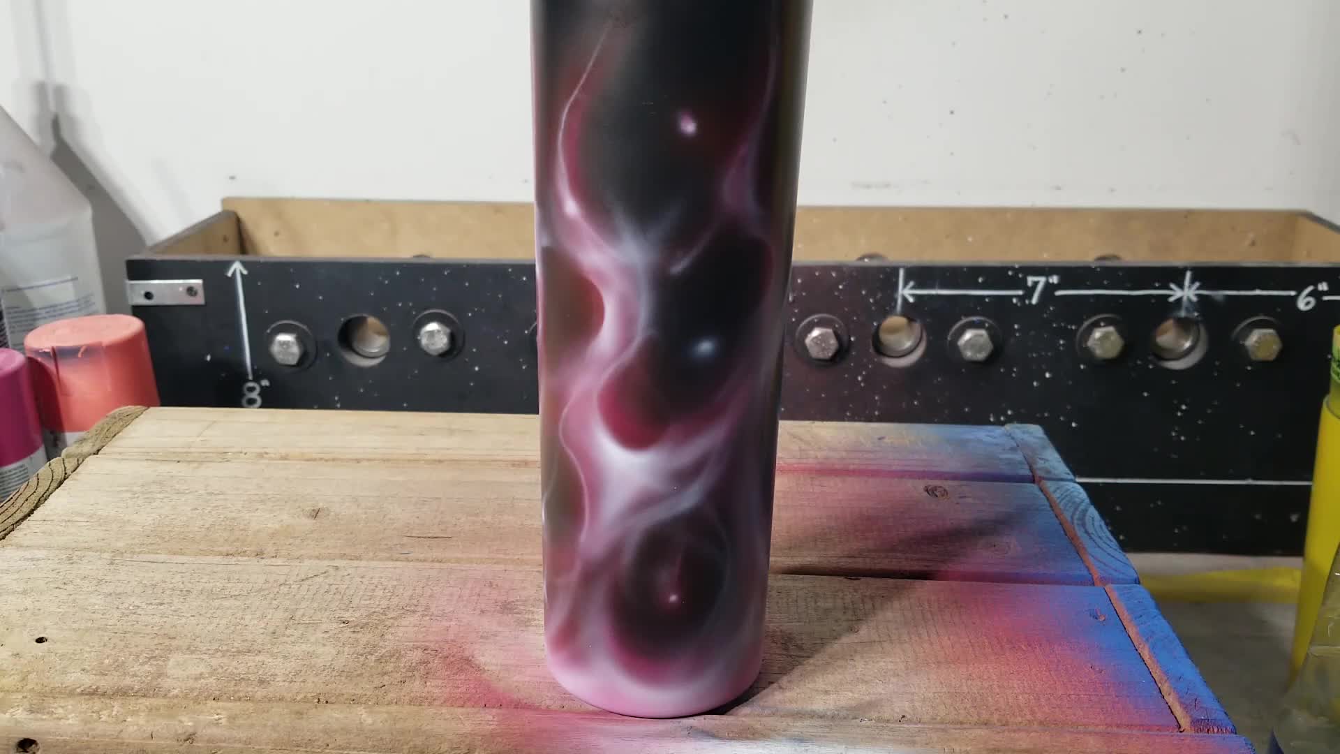 How do you airbrush real fire?