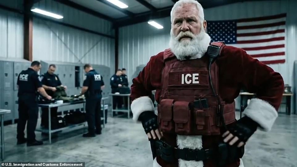 Santa Claus becomes an ICE agent in stark holiday immigration message