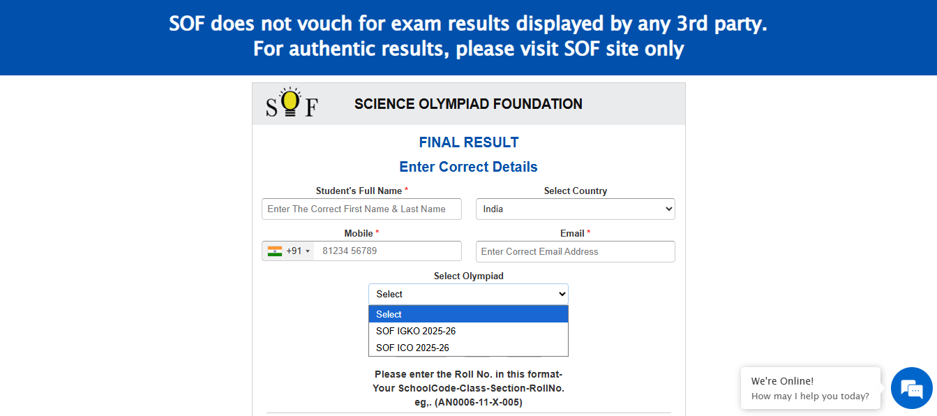 SOF IGKO result 2025-26 released at sofworld.org: Check direct link to ...