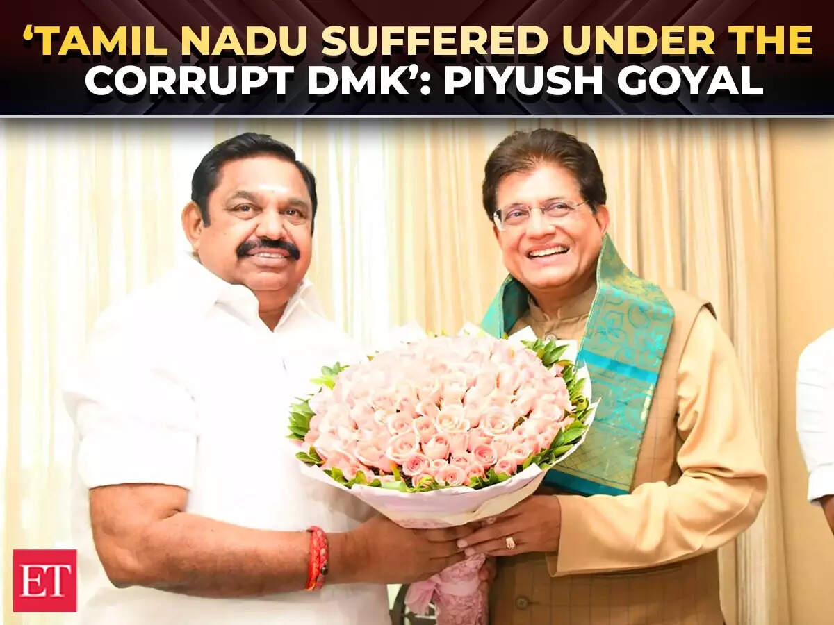 Piyush Goyal meets AIADMK leaders in Chennai as NDA alliance gears up ...