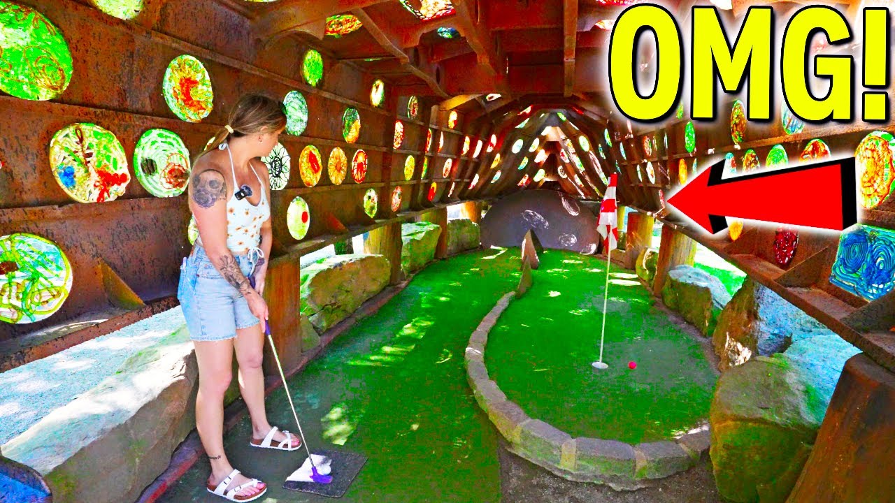 We've never seen a mini golf course like this!
