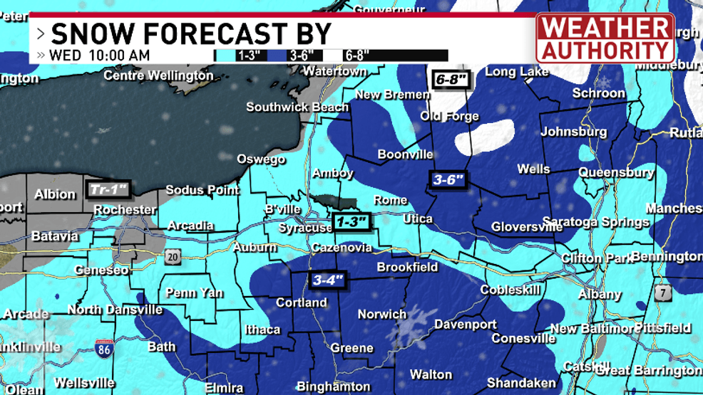 Minor wet snow for Syracuse, but bigger snow and ice problems for some