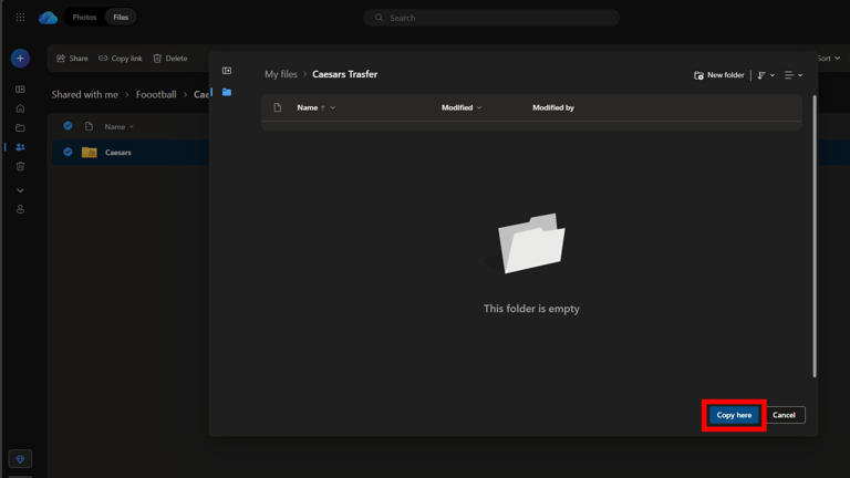 How to transfer OneDrive files and folders between accounts